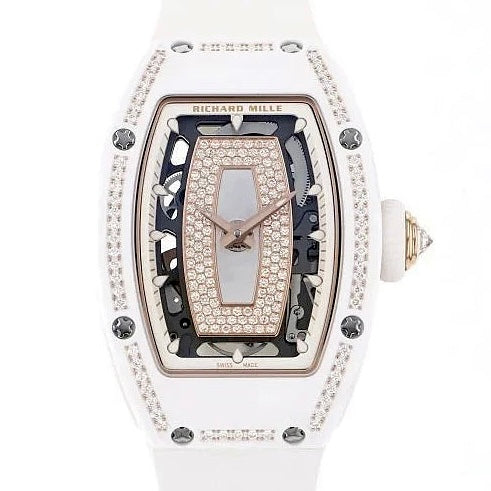Richard Mille RM07-01 White Ceramic One Rows Diamond MOP | ART LUXURY ...